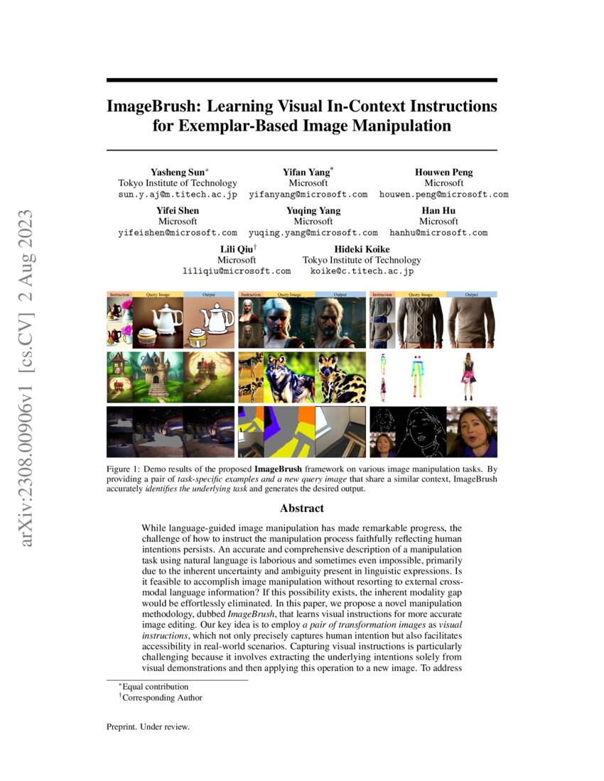 ImageBrush: Learning Visual In-Context Instructions for Exemplar-Based ...