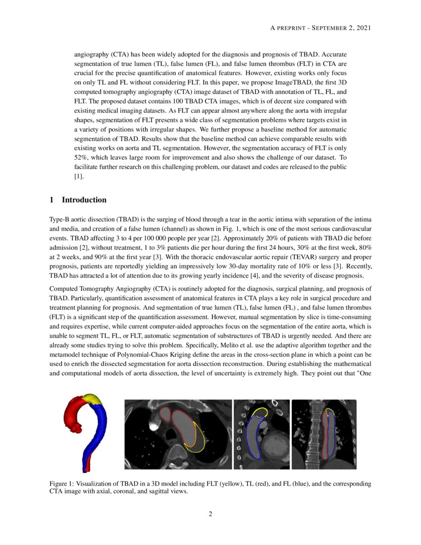 ImageTBAD: A 3D Computed Tomography Angiography Image Dataset for ...