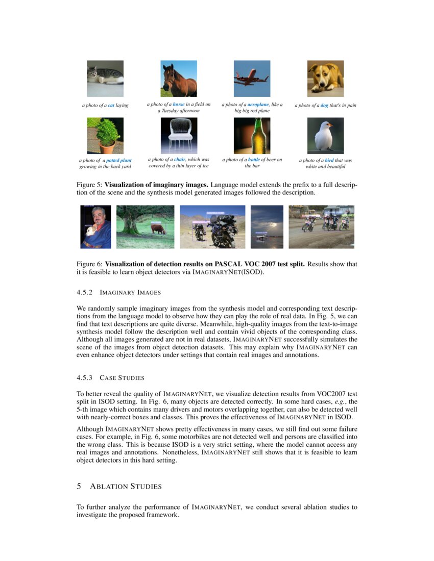 Imaginarynet Learning Object Detectors Without Real Images And