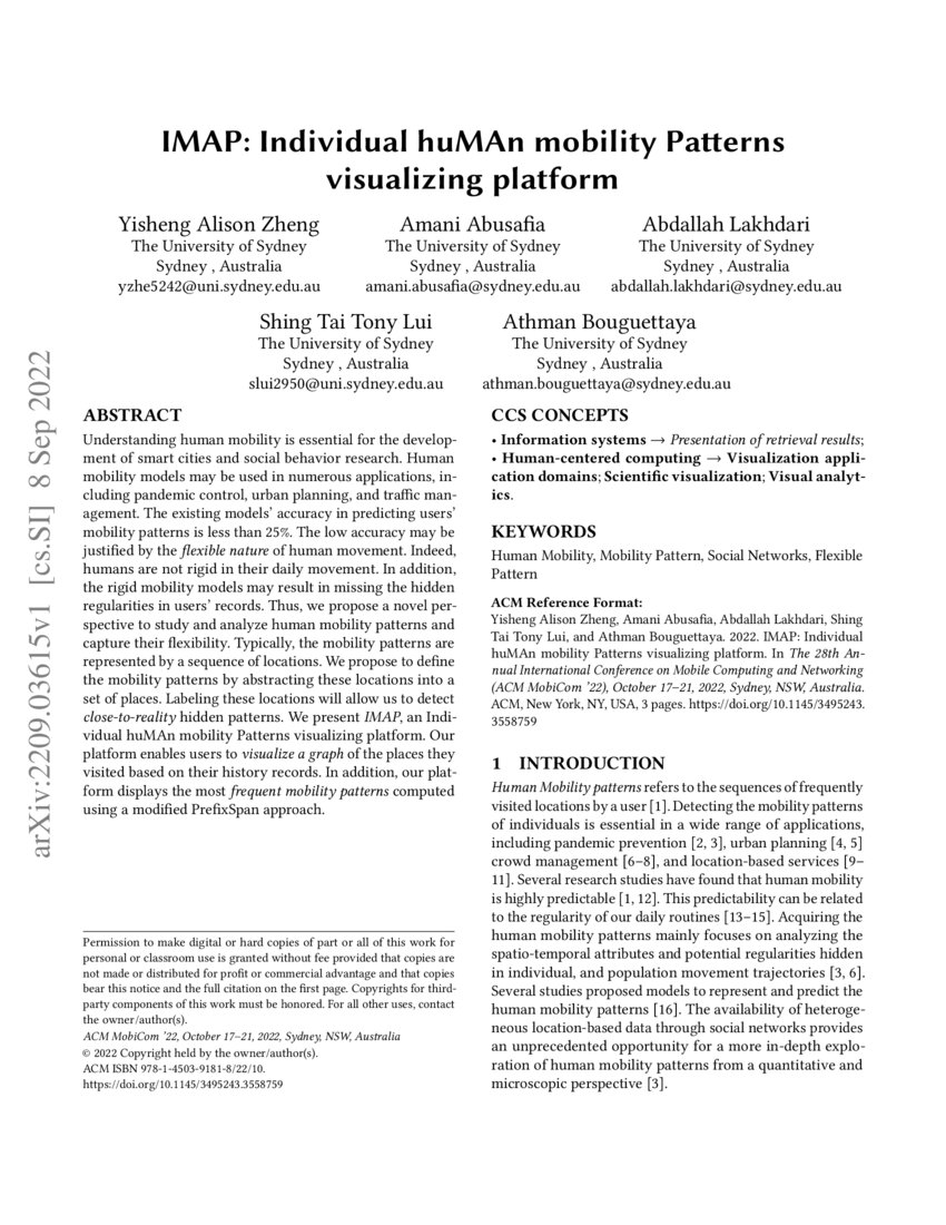 Imap Individual Human Mobility Patterns Visualizing Platform Deepai