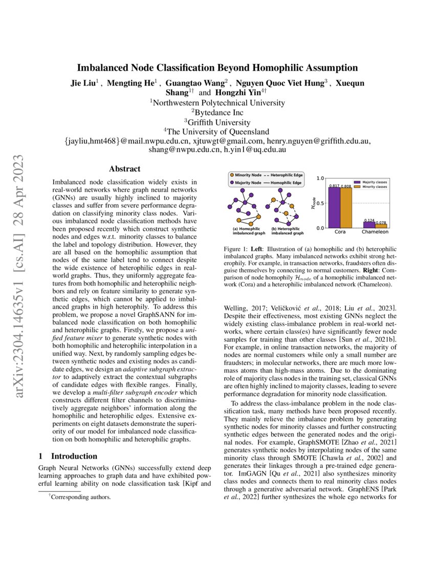 Imbalanced Node Classification Beyond Homophilic Assumption | DeepAI