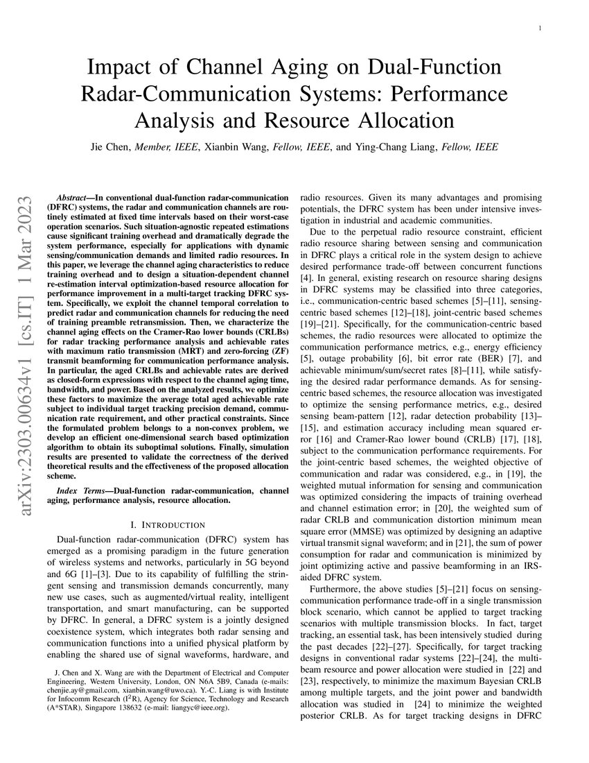 Impact of Channel Aging on Dual-Function Radar-Communication Systems: Performance Analysis and ...