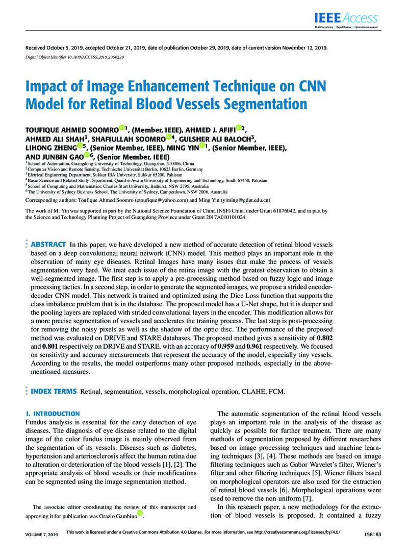 Impact of Image Enhancement Technique on CNN Model for Retinal Blood ...
