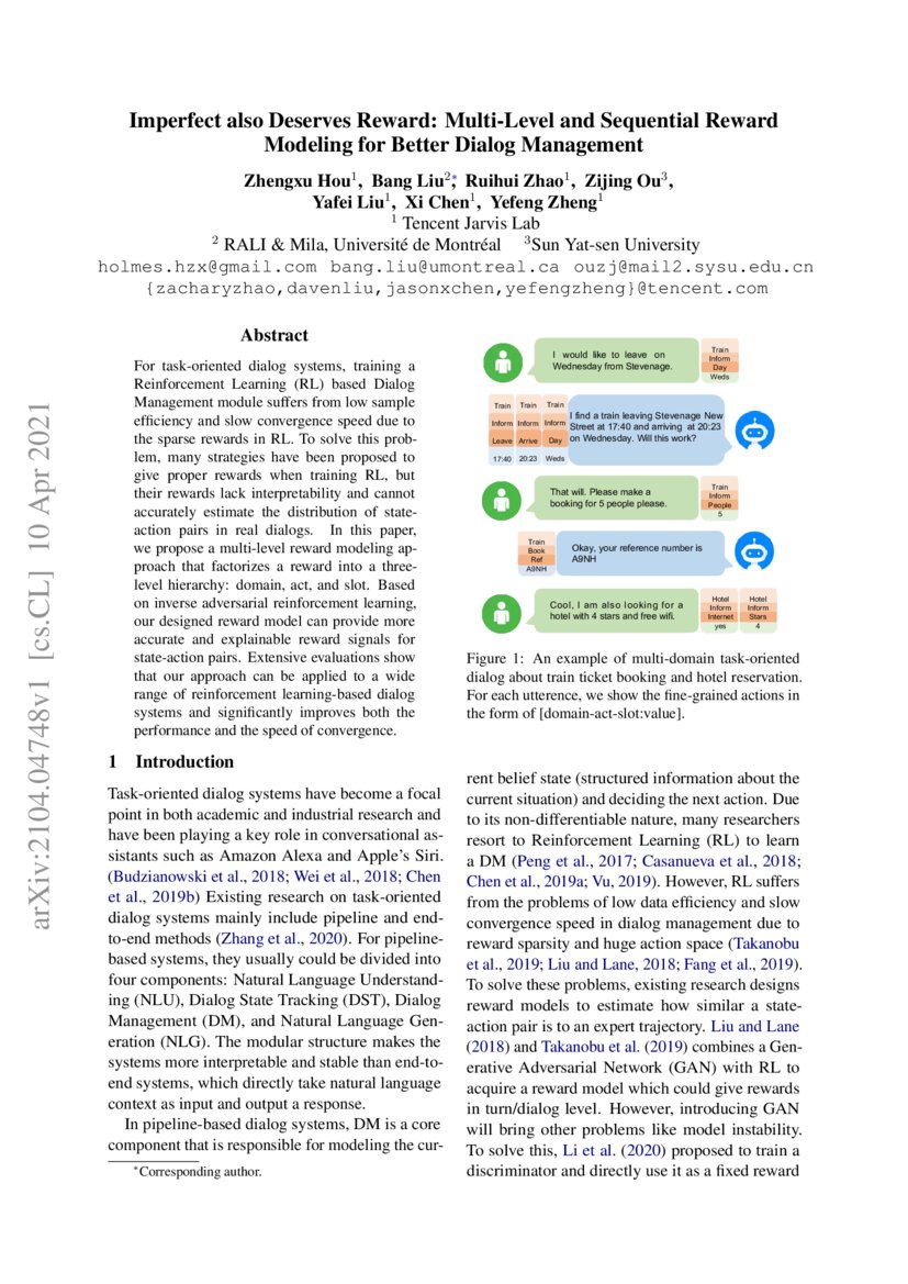 Imperfect Also Deserves Reward Multi Level And Sequential Reward Modeling For Better Dialog