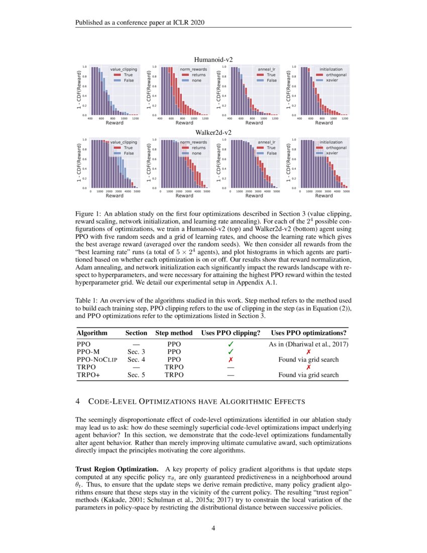 Implementation Matters in Deep Policy Gradients: A Case Study on PPO and TRPO | DeepAI