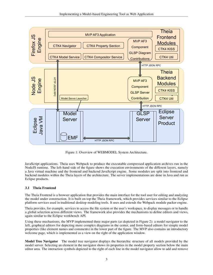 Implementing a Model-based Engineering Tool as Web Application | DeepAI