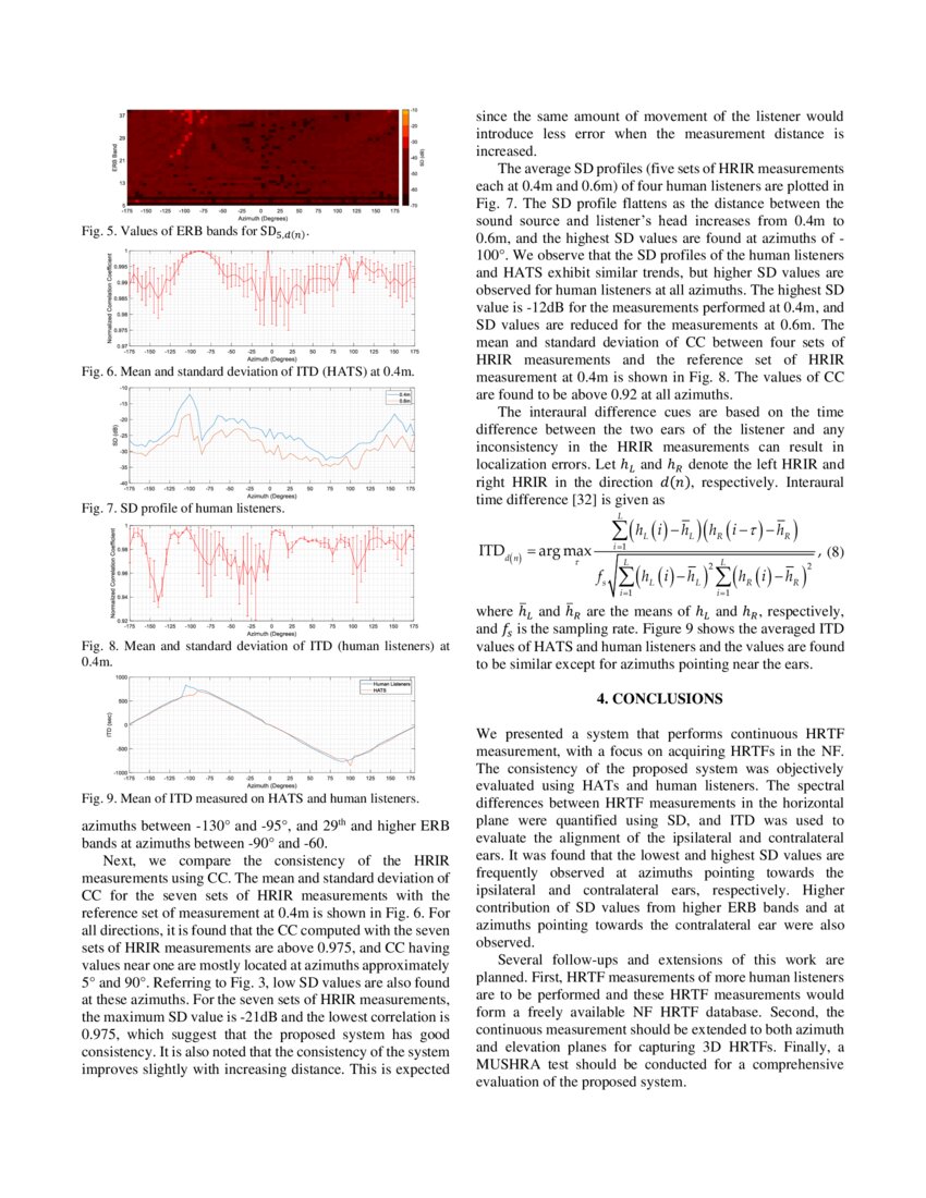 Implementing Continuous HRTF Measurement in Near-Field | DeepAI