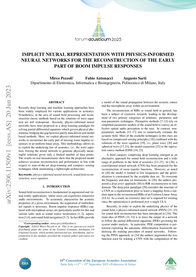 Implicit neural representation with physics-informed neural networks ... Implicit neural representation with physics-informed neural networks ...