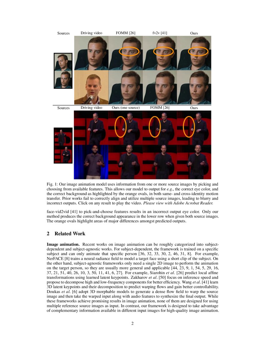 Implicit Warping for Animation with Image Sets | DeepAI