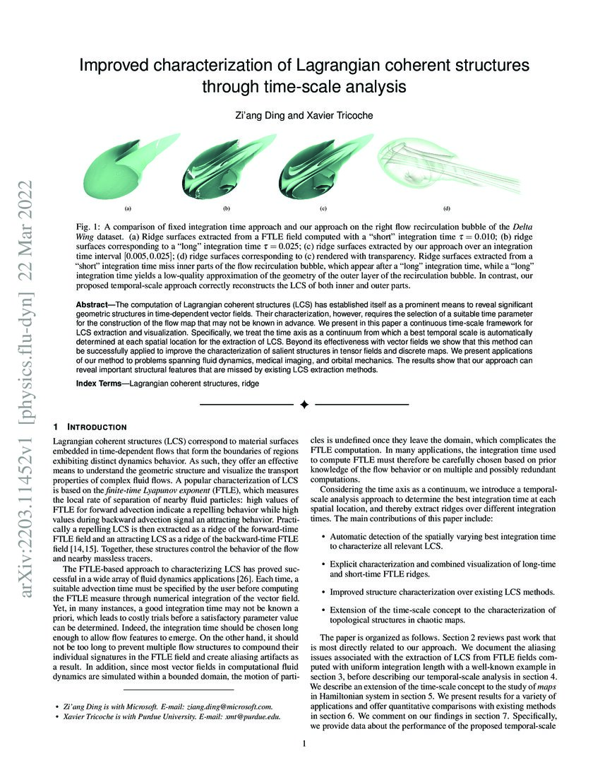 Improved Characterization Of Lagrangian Coherent Structures Through