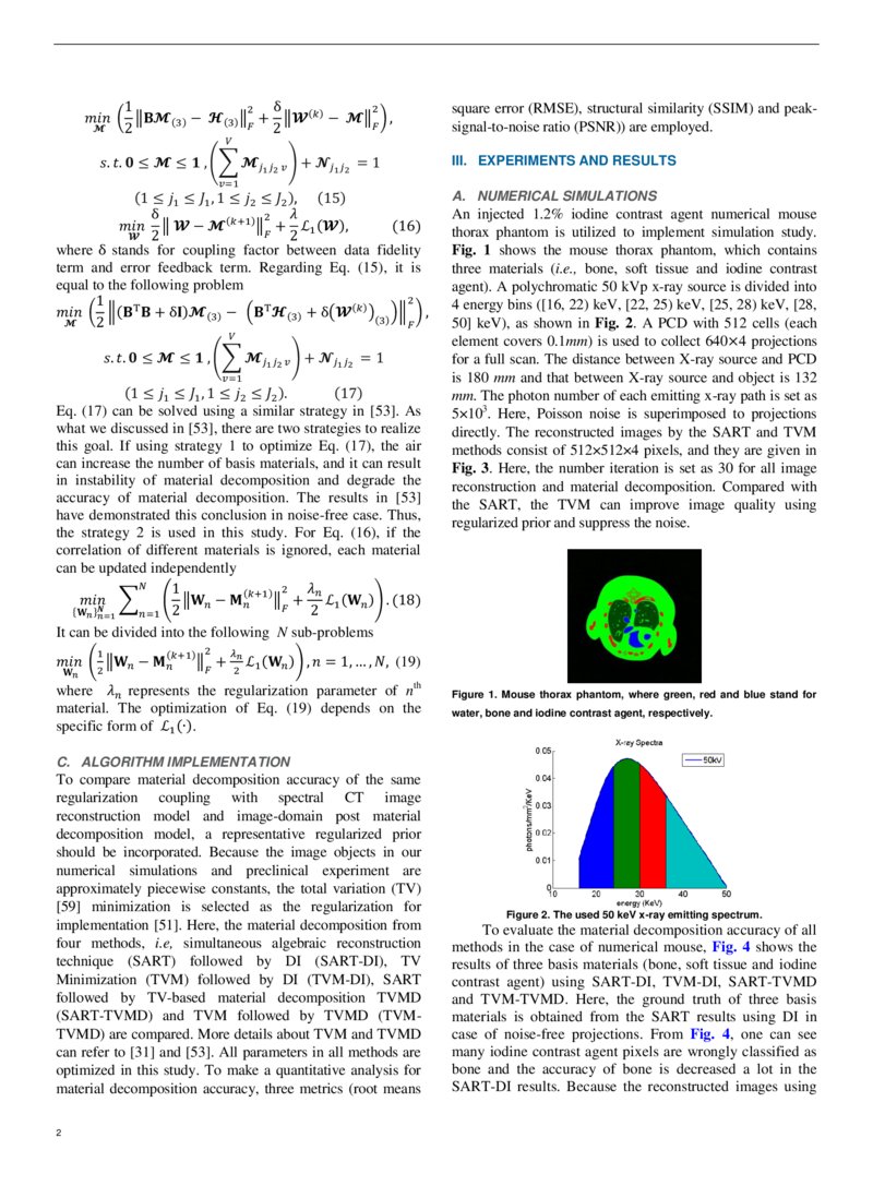 Improved Material Decomposition With A Two Step Regularization For
