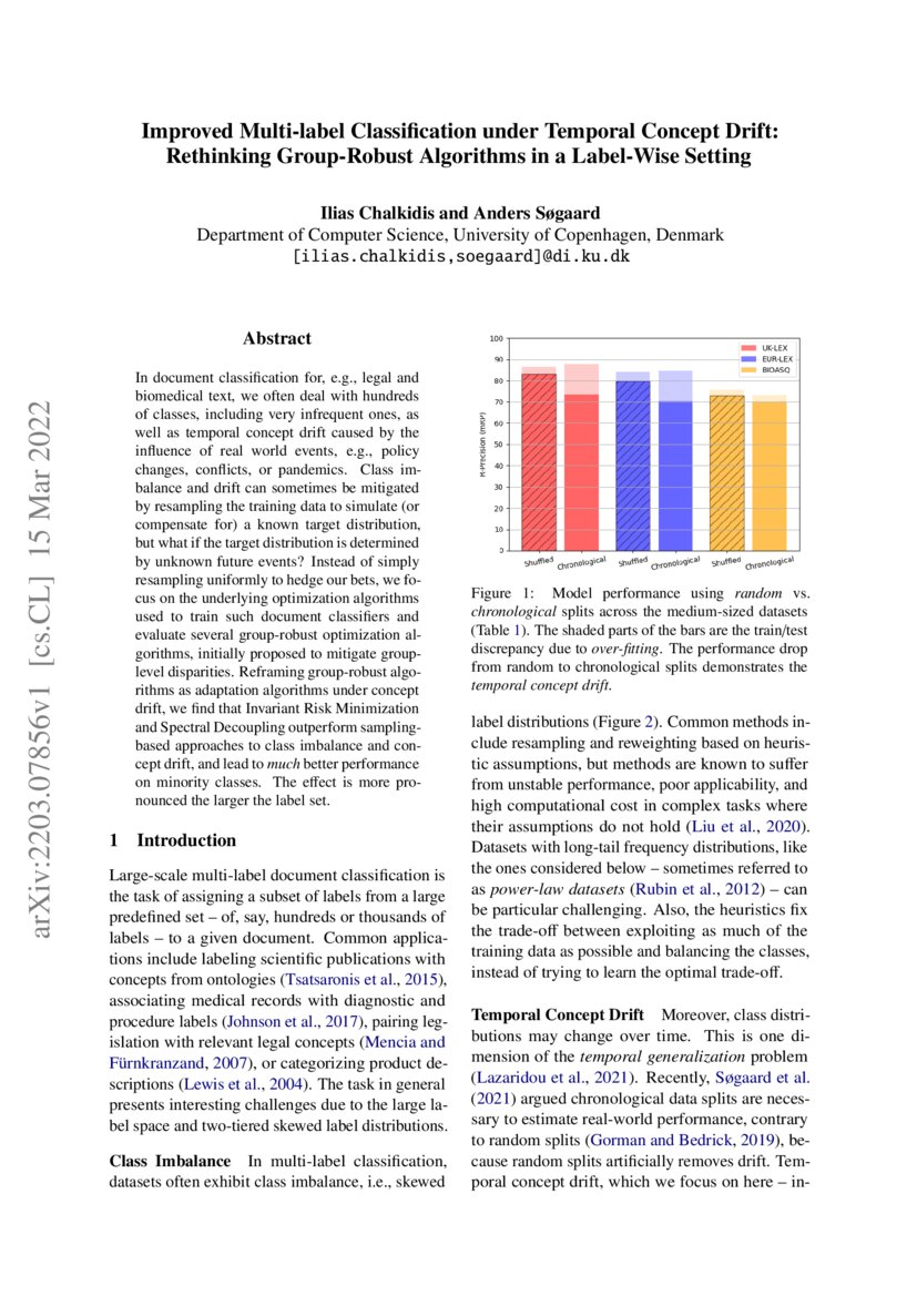 Improved Multi-label Classification under Temporal Concept Drift: Rethinking Group-Robust ...