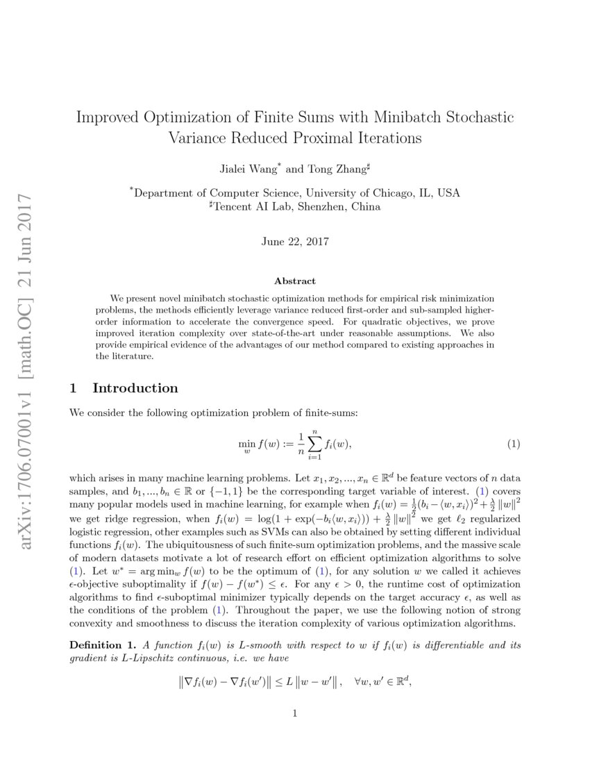 Improved Optimization Of Finite Sums With Minibatch Stochastic Variance Reduced Proximal