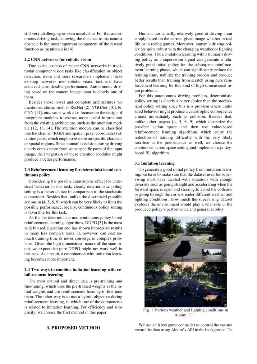 Improved Reinforcement Learning Through Imitation Learning Pretraining Towards Image Based