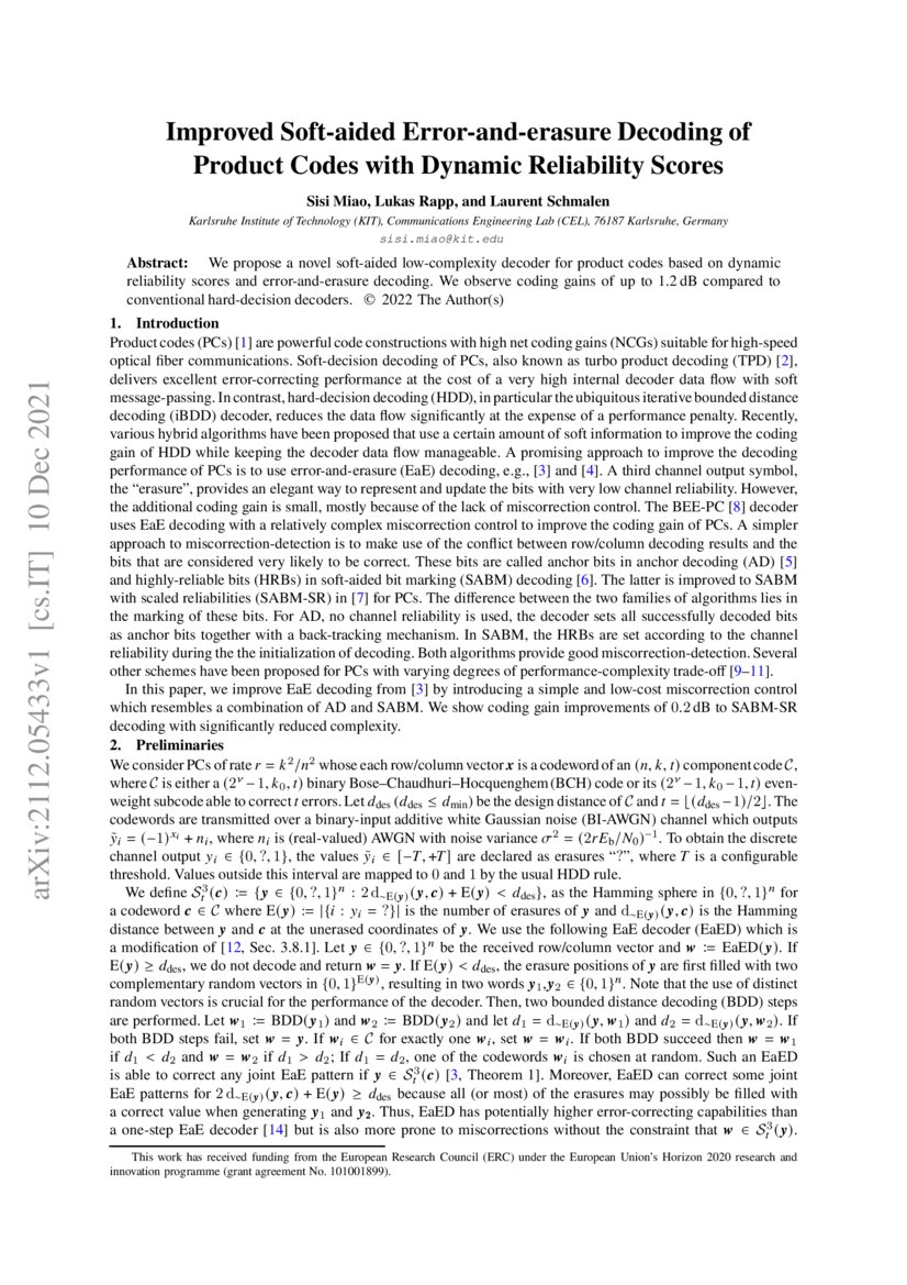 Improved Soft Aided Error And Erasure Decoding Of Product Codes With Dynamic Reliability Scores