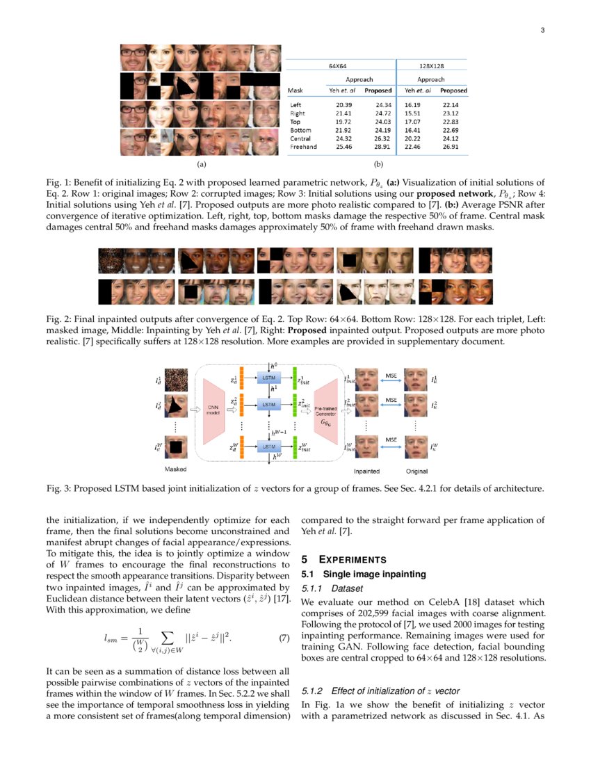 Improved Techniques for GAN based Facial Inpainting | DeepAI