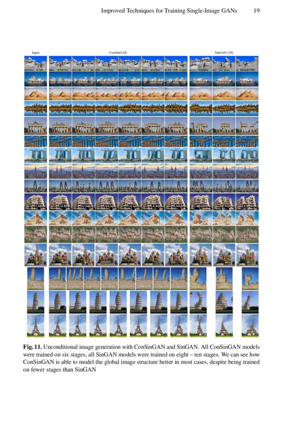 Improved Techniques for Training Single-Image GANs | DeepAI