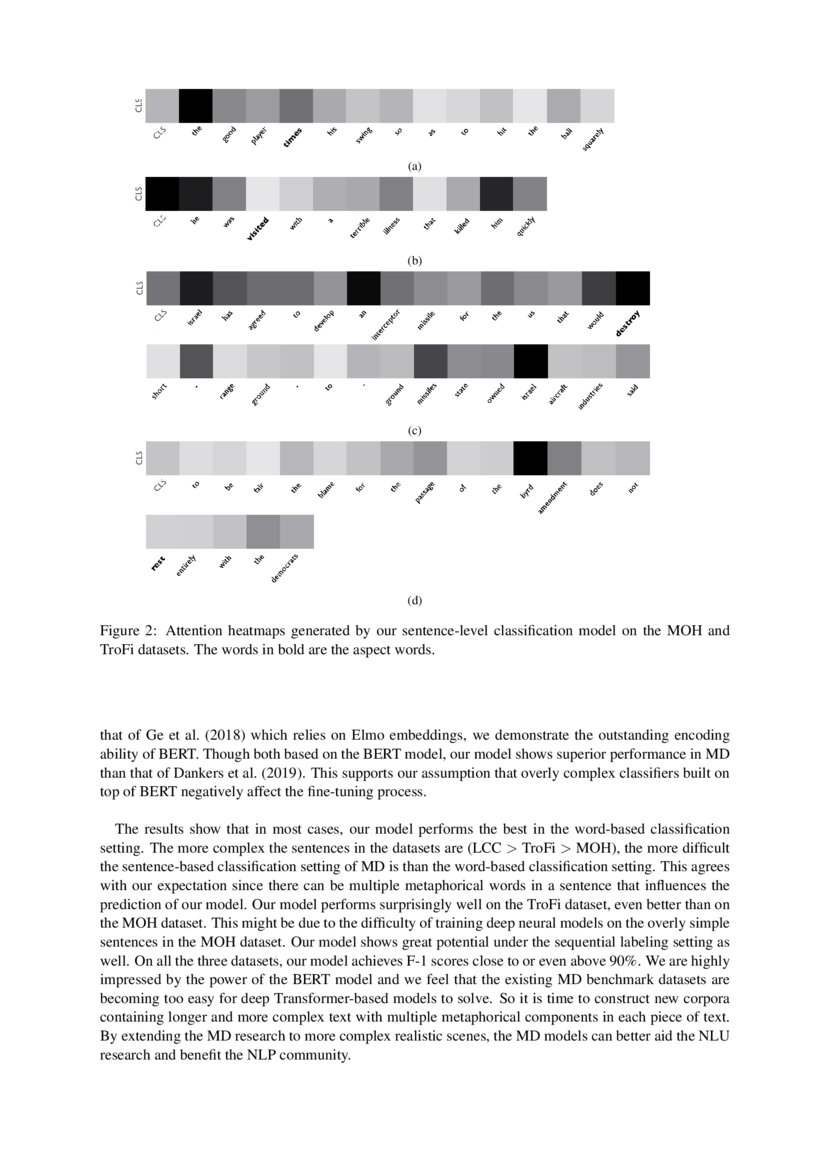 Improvements and Extensions on Metaphor Detection | DeepAI