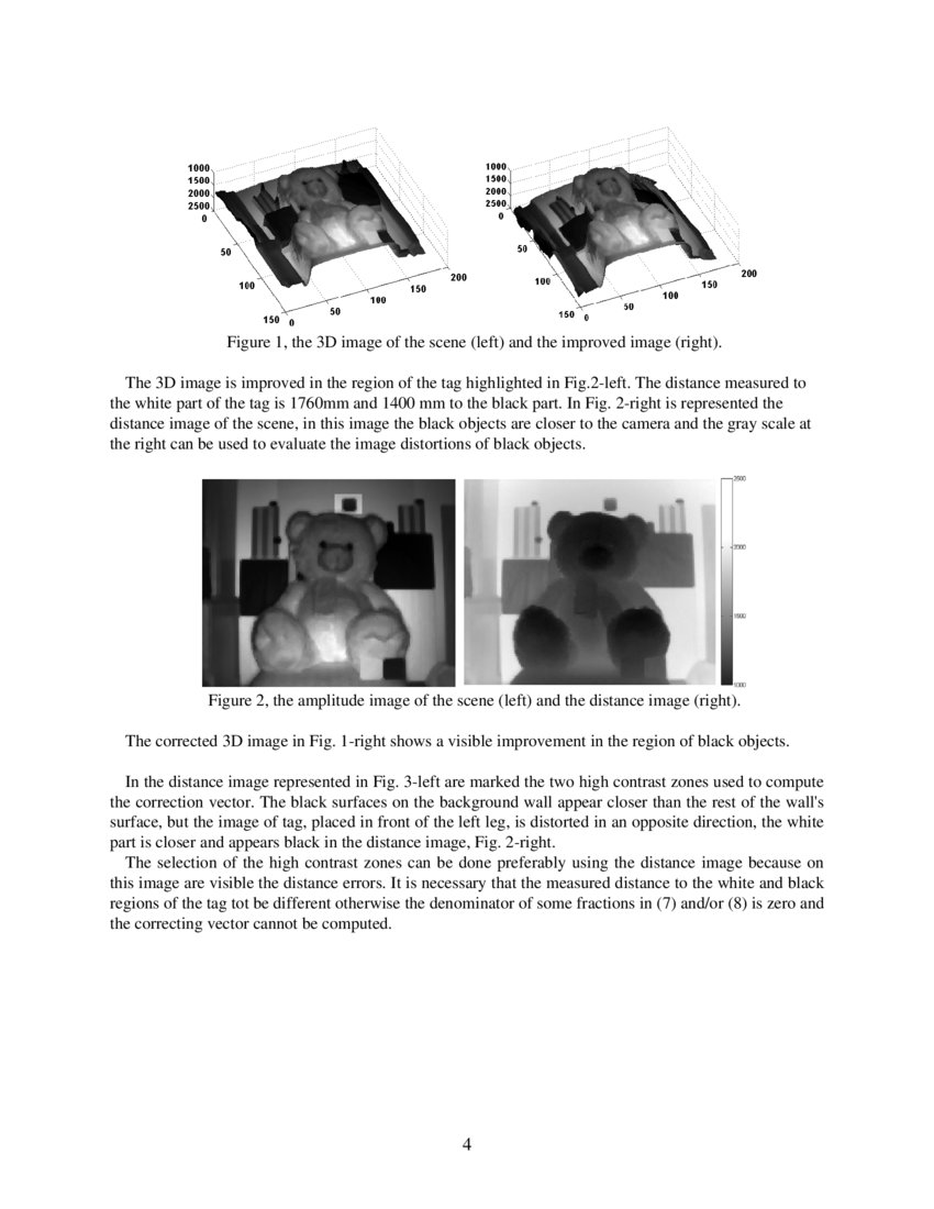 Improvements of the 3D images captured with Time-of-Flight cameras | DeepAI