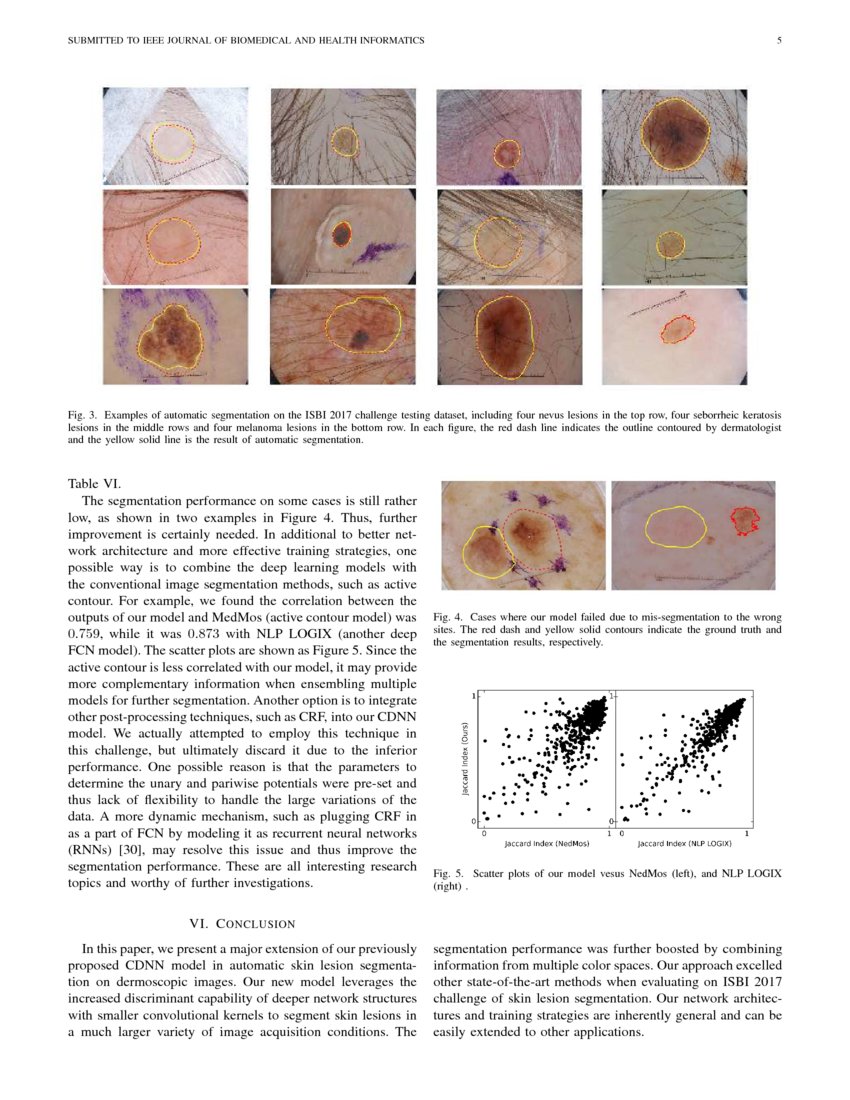 Improving Dermoscopic Image Segmentation With Enhanced Convolutional