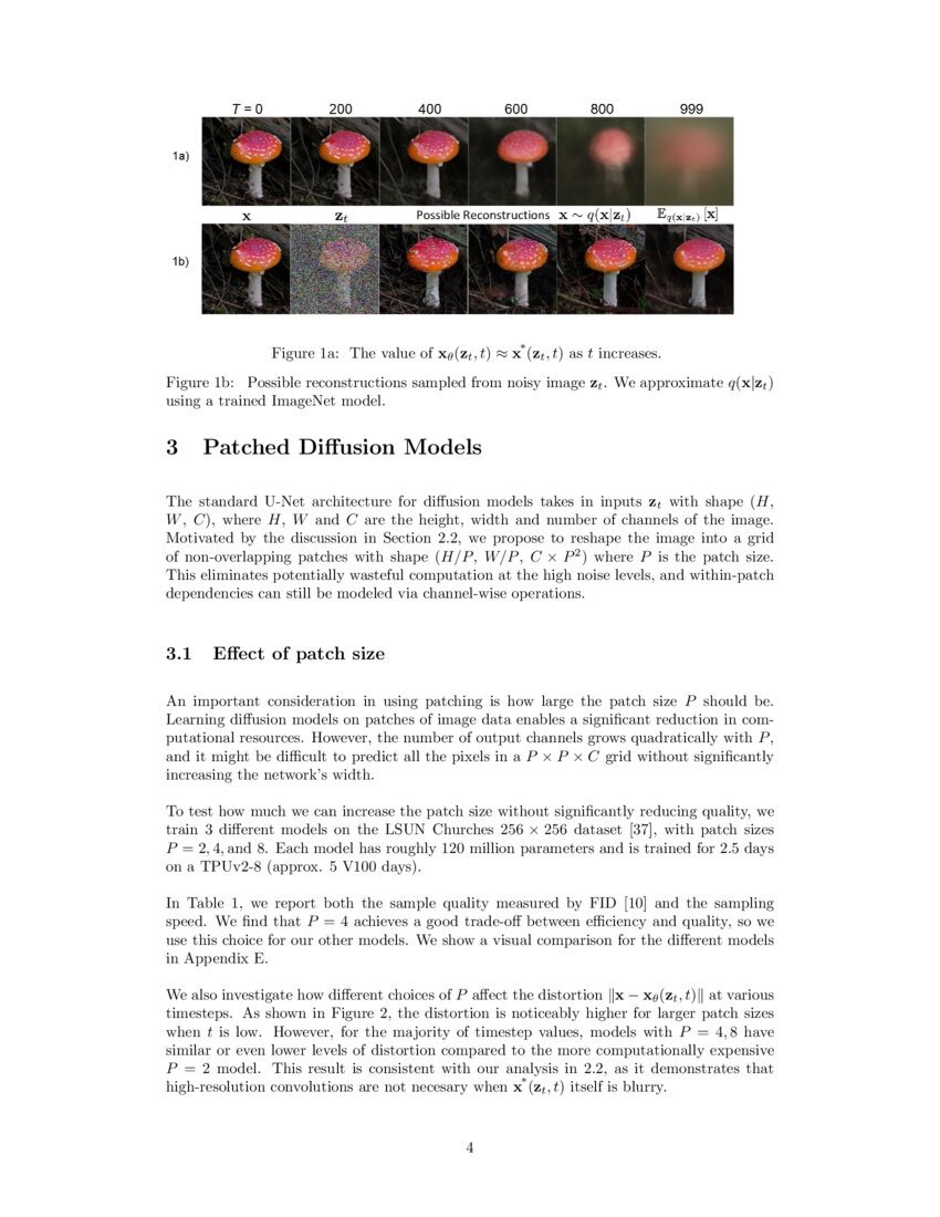 Improving Diffusion Model Efficiency Through Patching | DeepAI