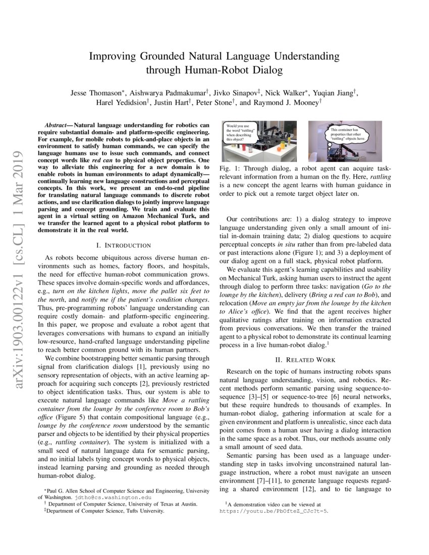 Improving Grounded Natural Language Understanding through Human-Robot ...