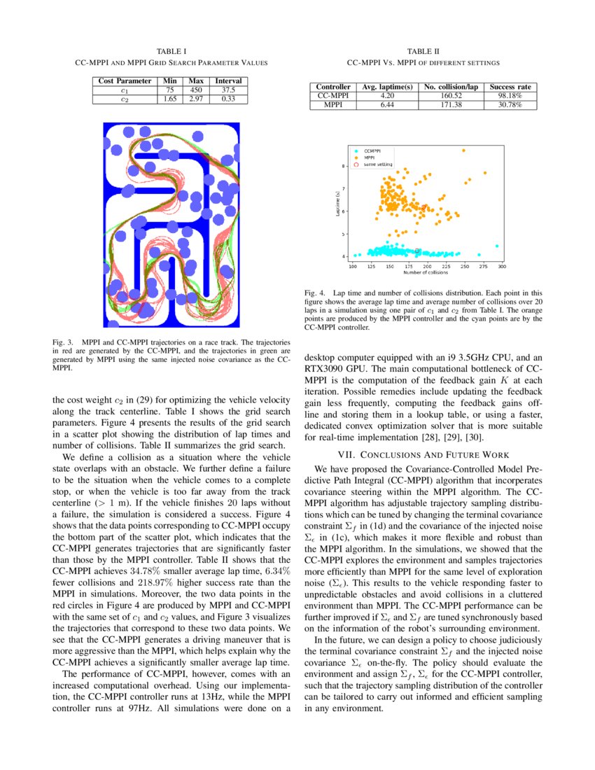 Improving Model Predictive Path Integral using Covariance Steering | DeepAI