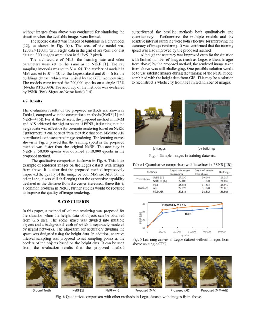 Improving NeRF with Height Data for Utilization of GIS Data | DeepAI