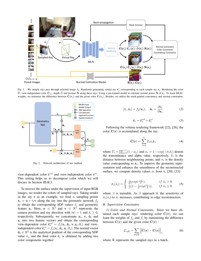 Improving Neural Indoor Surface Reconstruction with Mask-Guided ... Improving Neural Indoor Surface Reconstruction with Mask-Guided ...