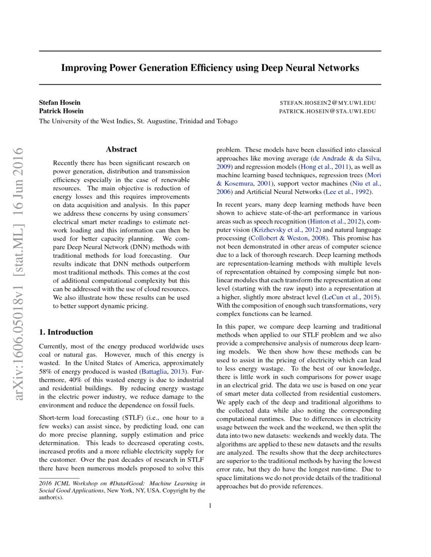 Improving Power Generation Efficiency using Deep Neural Networks | DeepAI Improving Power Generation Efficiency using Deep Neural Networks | DeepAI