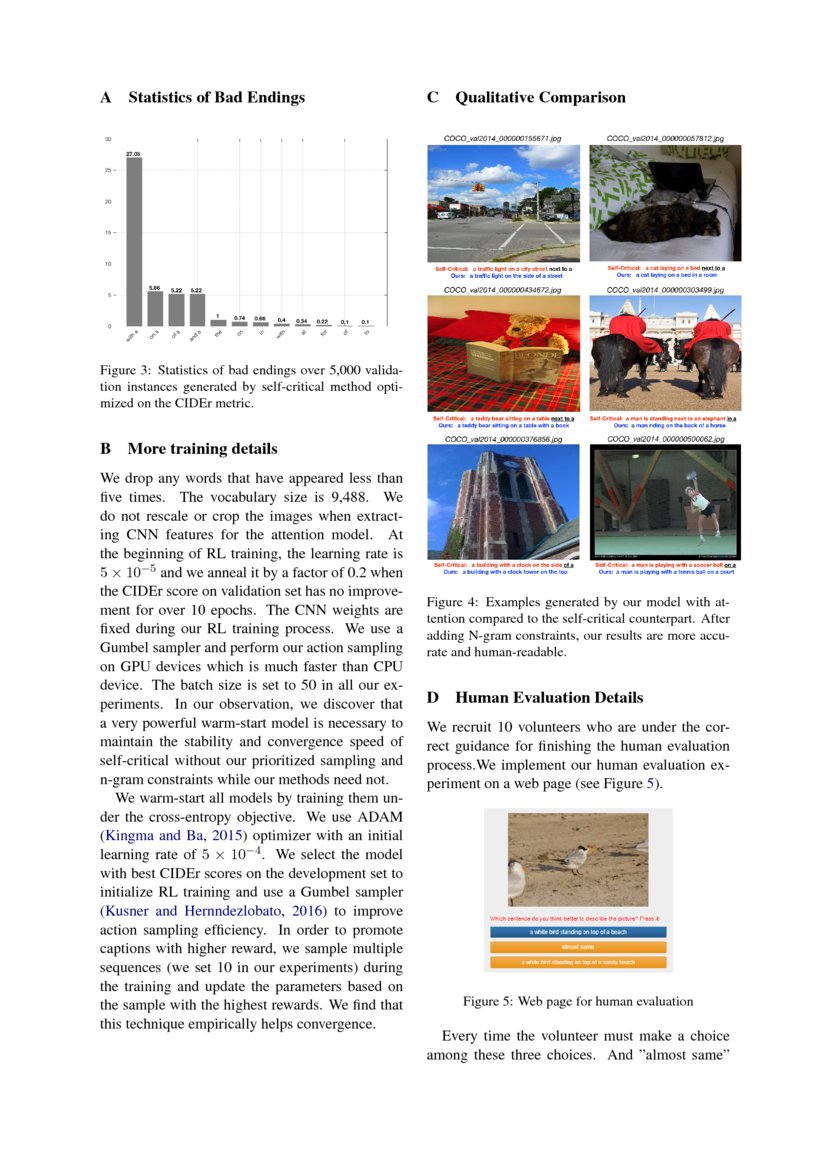Improving Reinforcement Learning Based Image Captioning with Natural Language Prior | DeepAI
