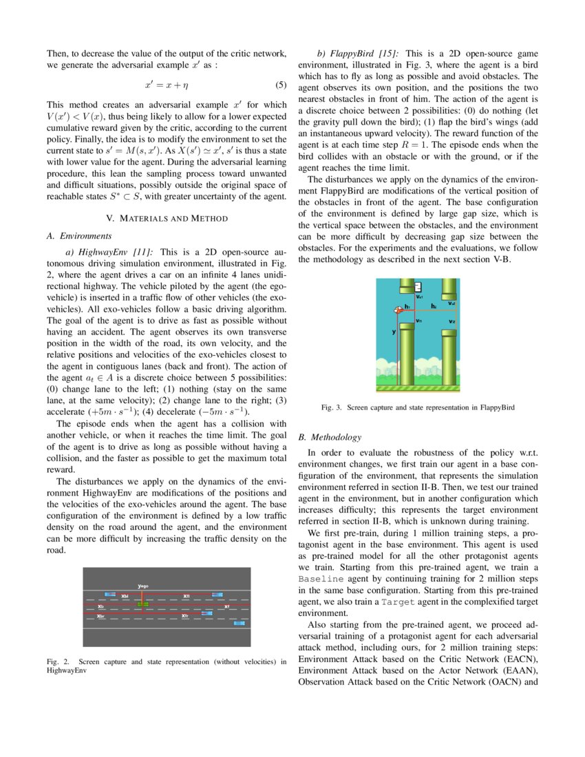 Improving Robustness of Deep Reinforcement Learning Agents: Environment ... Improving Robustness of Deep Reinforcement Learning Agents: Environment ...