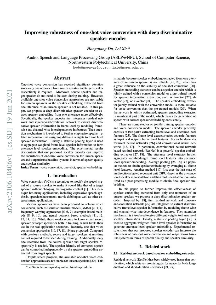Improving robustness of one-shot voice conversion with deep ...