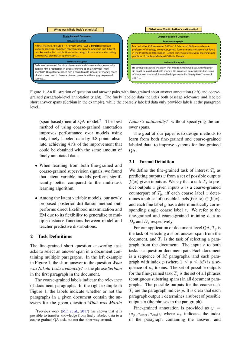 Improving Span-based Question Answering Systems with Coarsely Labeled ...