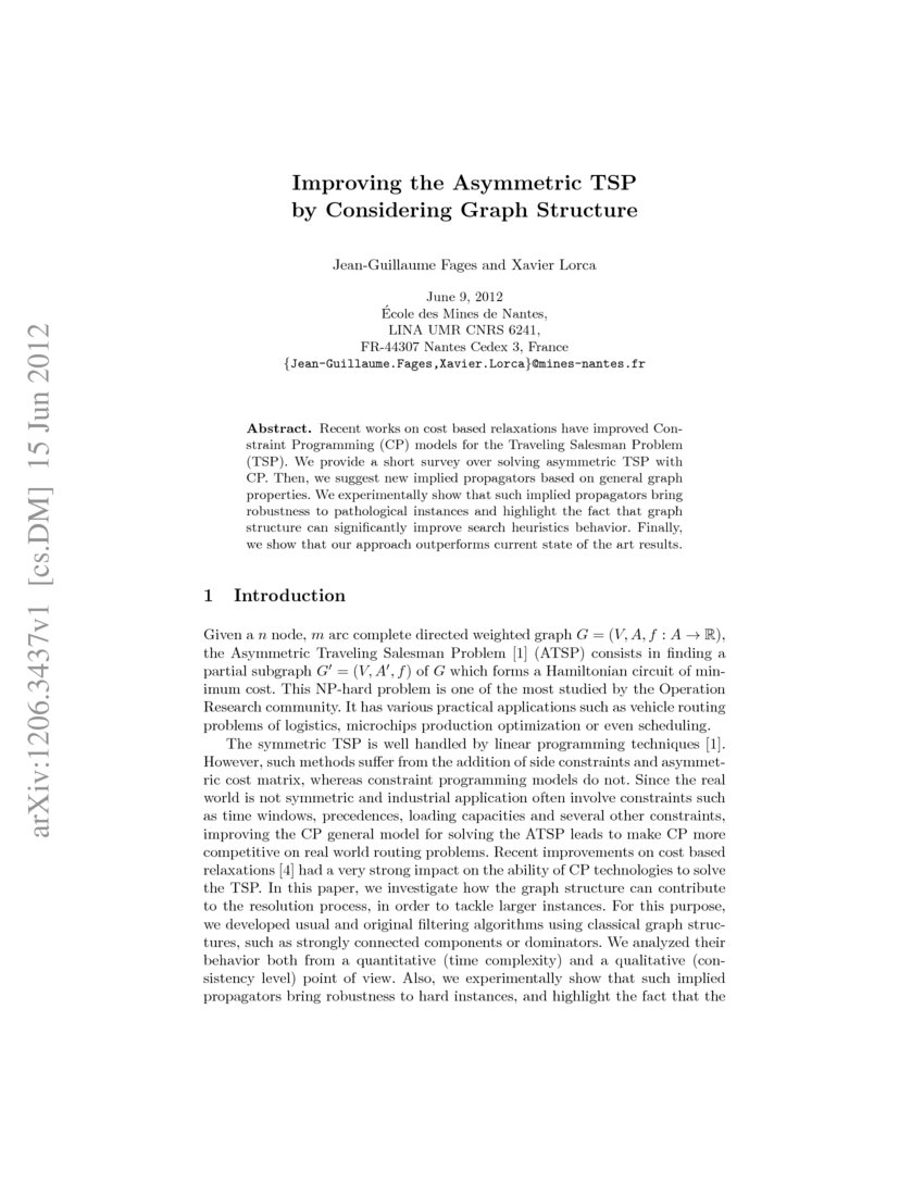 Improving the Asymmetric TSP by Considering Graph Structure | DeepAI