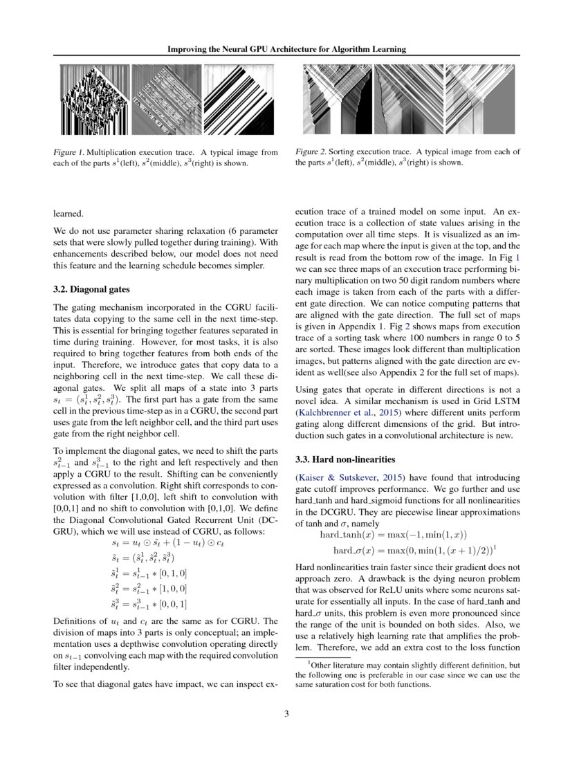 Improving The Neural Gpu Architecture For Algorithm Learning Deepai