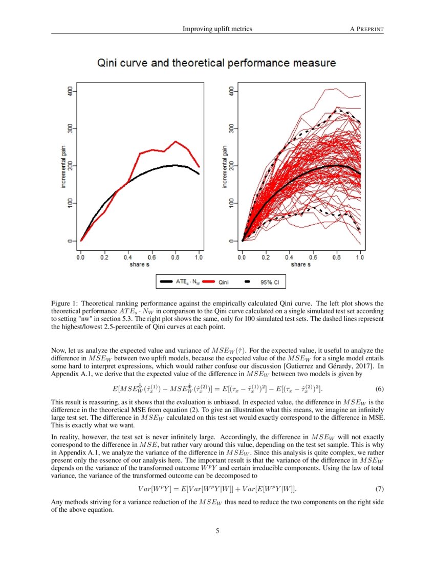 Improving uplift model evaluation on RCT data | DeepAI