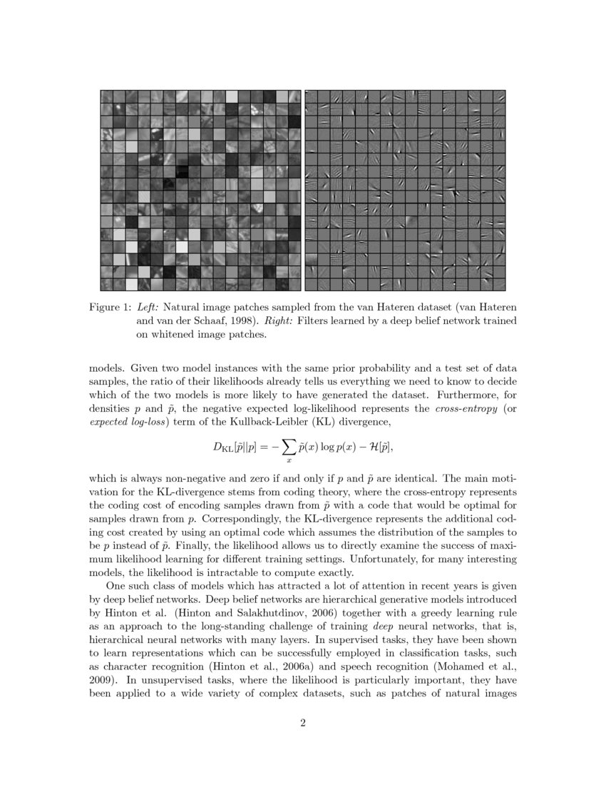 In All Likelihood, Deep Belief Is Not Enough | DeepAI