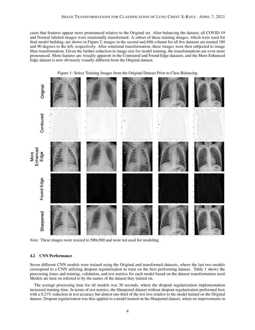 In Line Image Transformations For Imbalanced Multiclass Computer