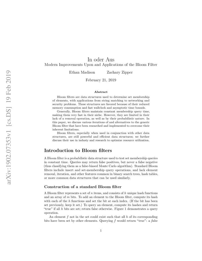 In oder Aus | DeepAI