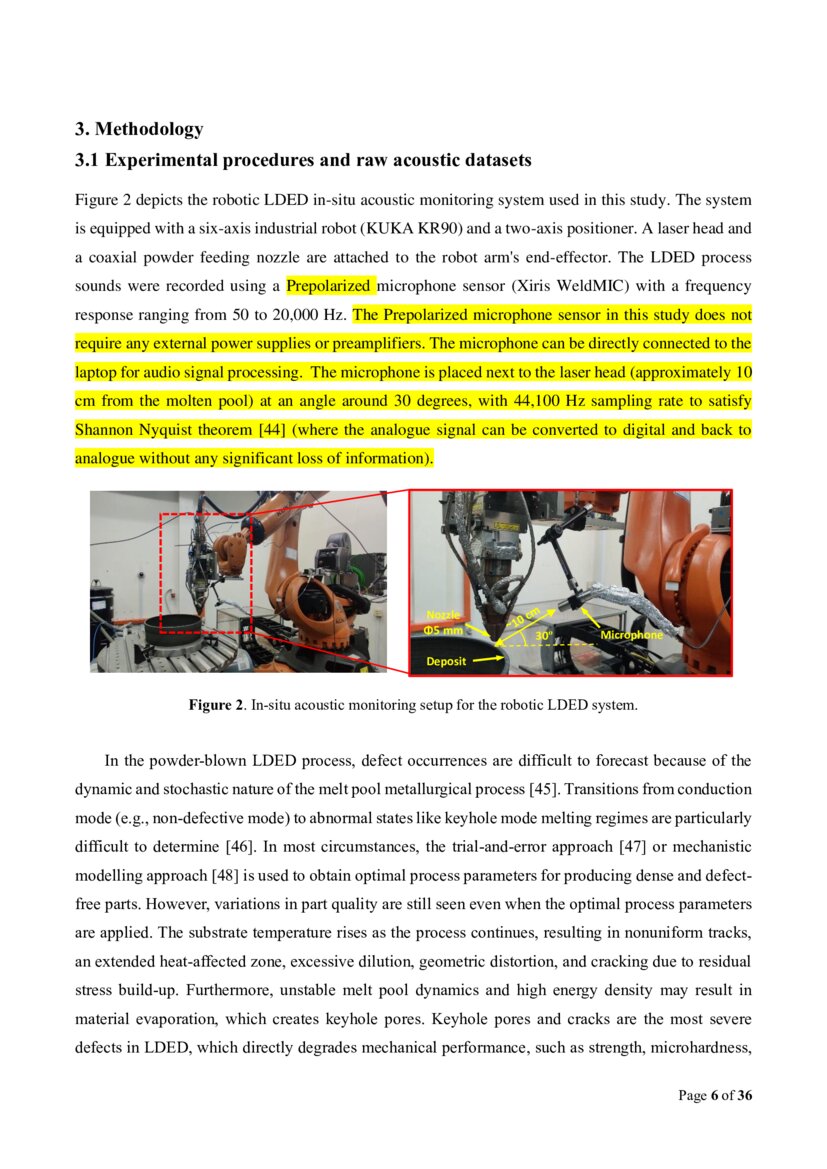 In Situ Crack And Keyhole Pore Detection In Laser Directed Energy Deposition Through Acoustic