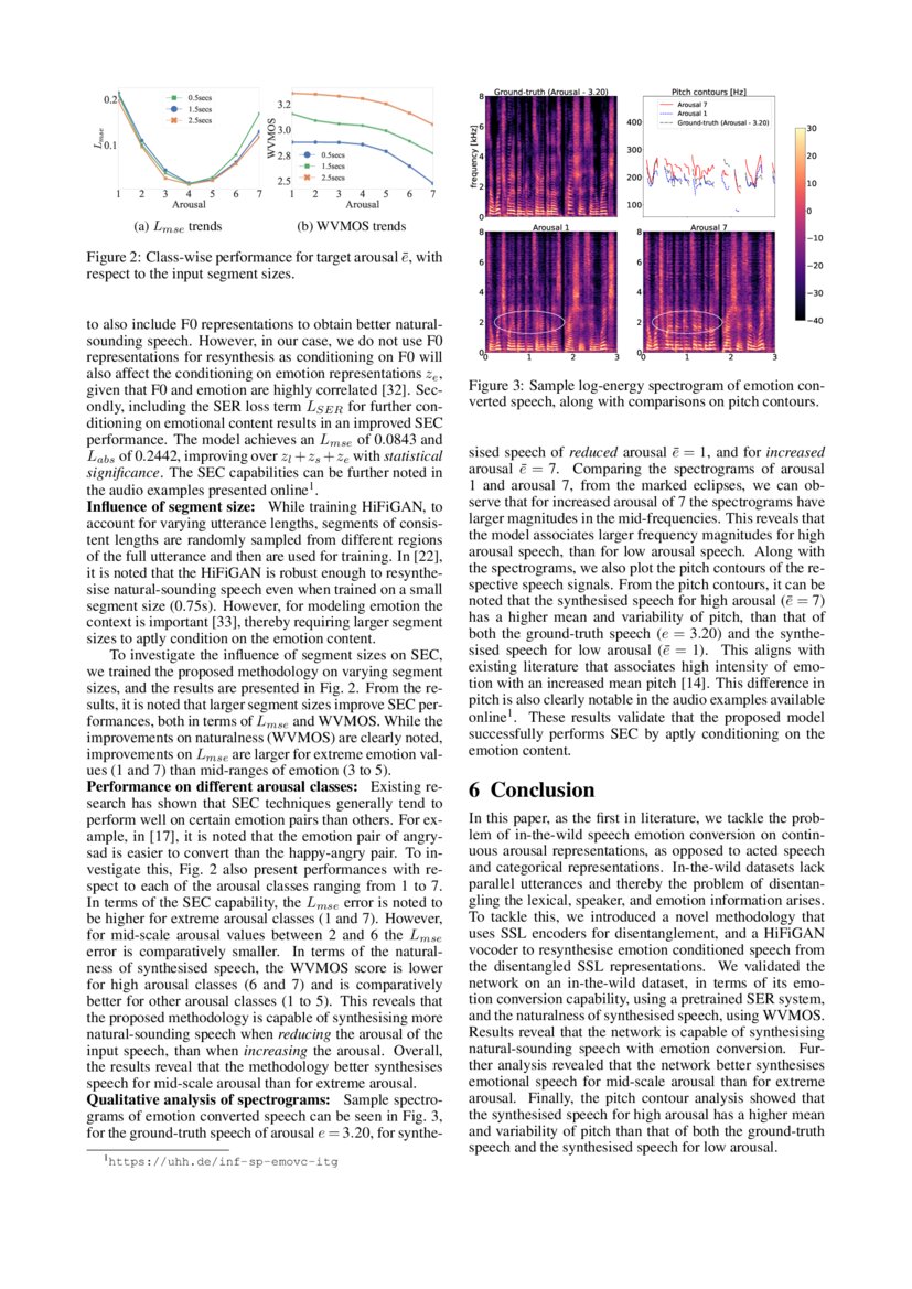 In The Wild Speech Emotion Conversion Using Disentangled Self 9593
