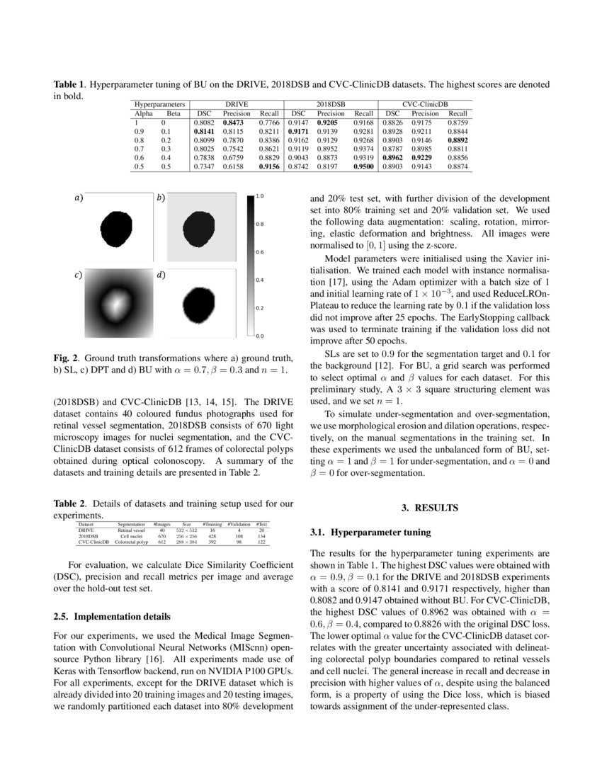 Incorporating Boundary Uncertainty into loss functions for biomedical image segmentation | DeepAI
