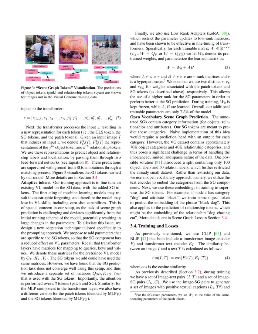 Incorporating Structured Representations Into Pretrained Vision Language Models Using Scene
