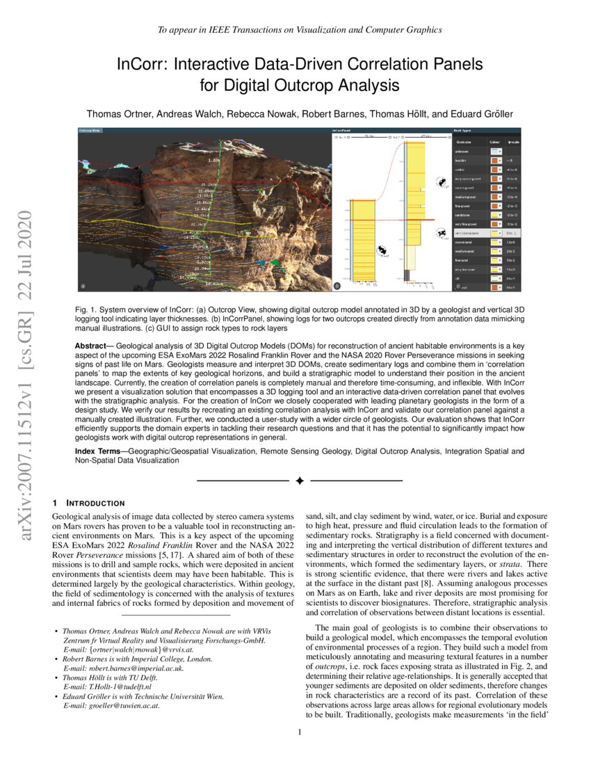InCorr: Interactive Data-Driven Correlation Panels for Digital Outcrop ...