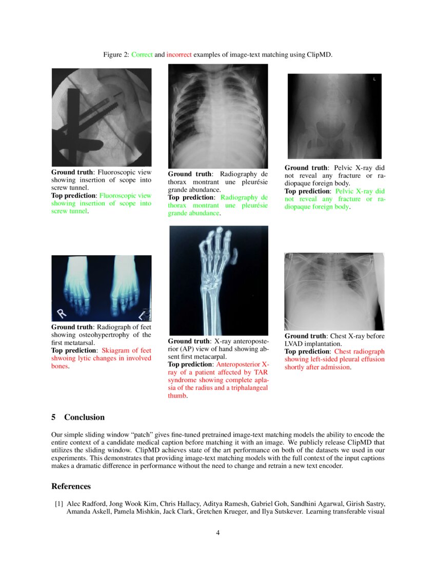 Increasing Textual Context Size Boosts Medical Image-Text Matching | DeepAI