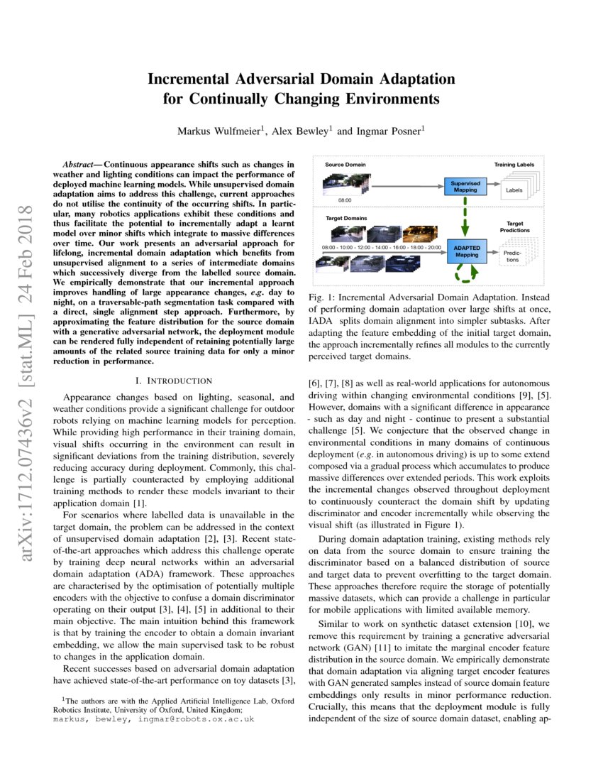 Incremental Adversarial Domain Adaptation for Continually Changing ...