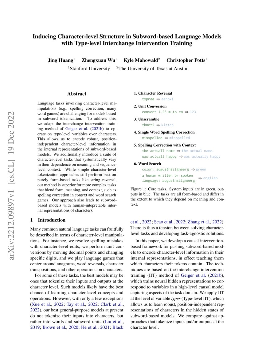 Inducing Character-level Structure in Subword-based Language Models with Type-level Interchange ...