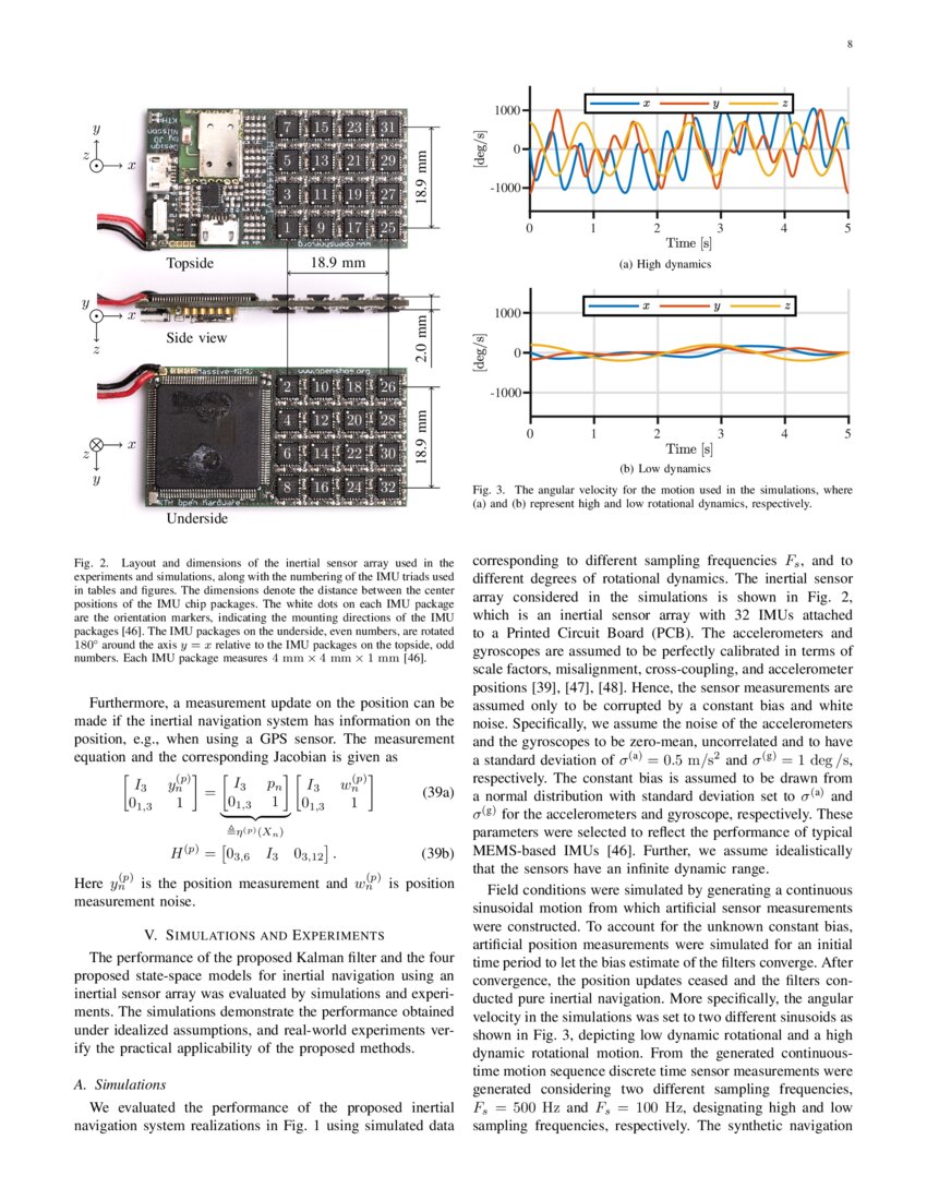 Inertial Navigation Using An Inertial Sensor Array Deepai