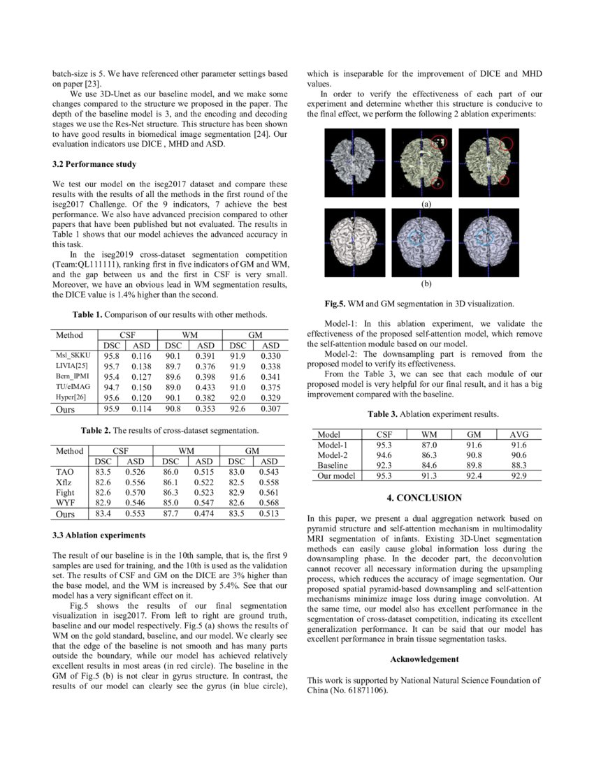 Infant brain MRI segmentation with dilated convolution pyramid downsampling and self-attention ...